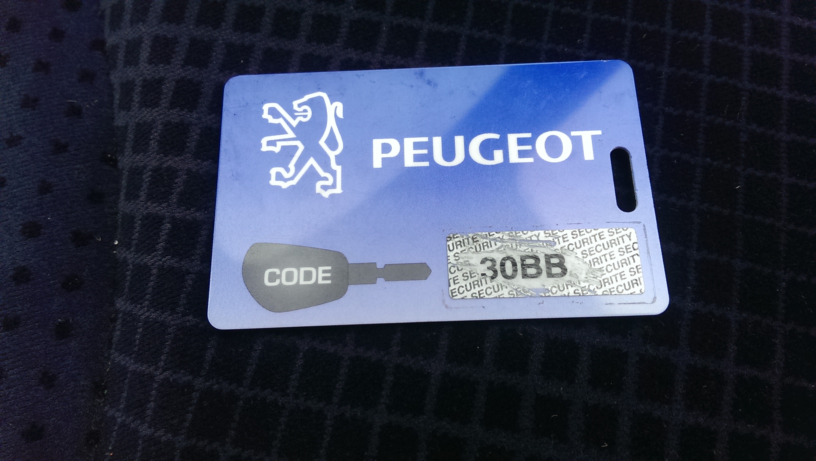 Peugeot Citroen Key Code Card Peugeot Or Citroen Car Van Keys Peugeot Citroen Key Code Card Peugeot Or Citroen Car Van Keys